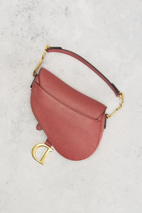 Dior Mini Saddle Bag - Red
