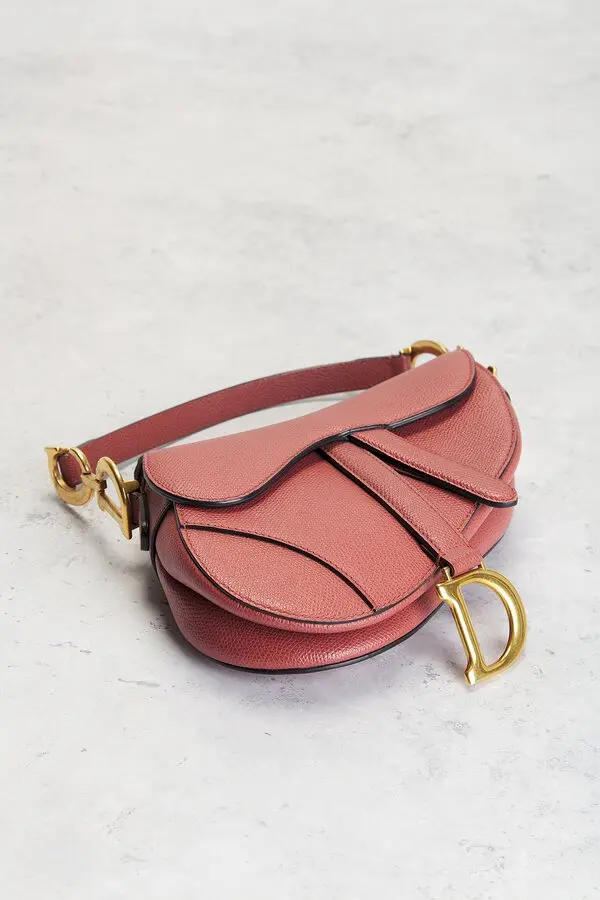 Dior Mini Saddle Bag - Red