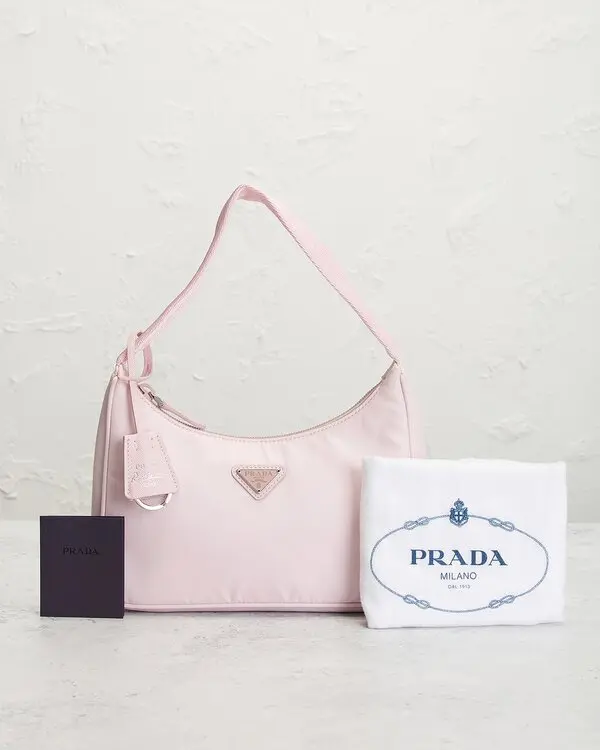 FWRD RENEW Prada Mini Re-edition 2000 Re-nylon Shoulder Bag - Pink