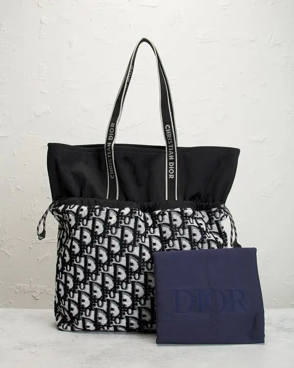 FWRD RENEW Dior Oblique Reversible Tote Bag - Black