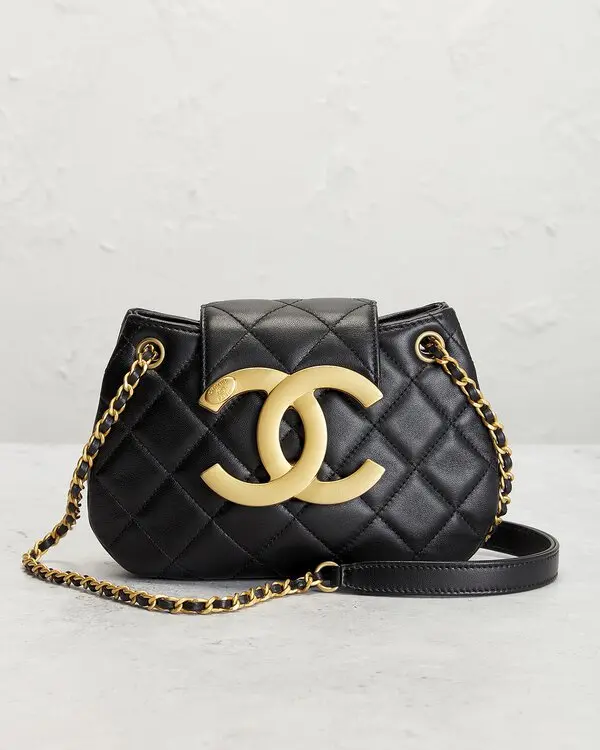 FWRD RENEW Chanel Lambskin Small Shoulder Bag