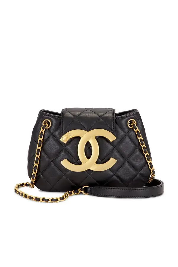 Chanel Lambskin Quilted Small Shoulder Bag - Black
