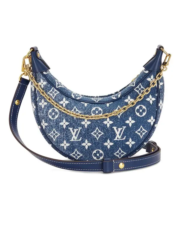 FWRD RENEW Louis Vuitton Monogram Denim Loop Shoulder Bag