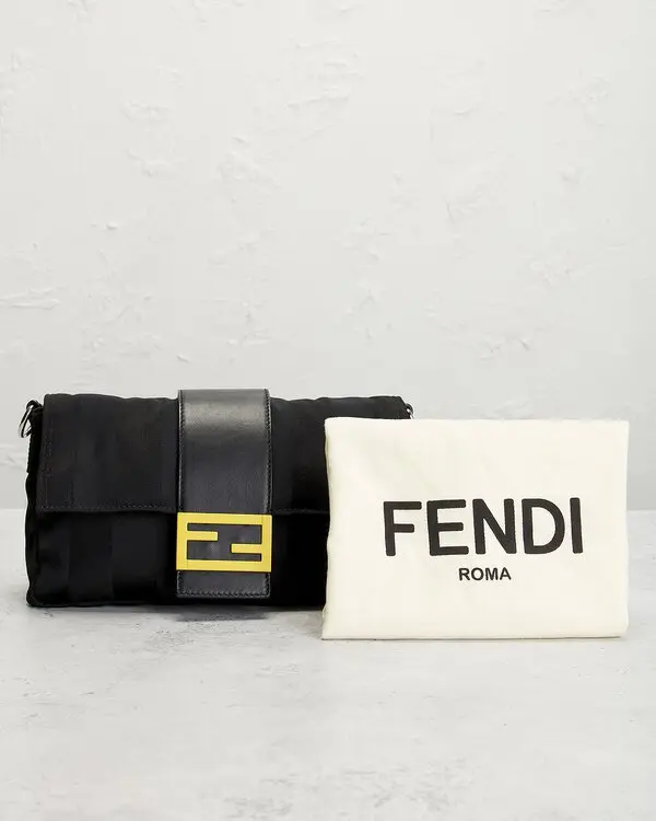 FWRD RENEW Fendi Baguette Convertible Belt Bag - Black