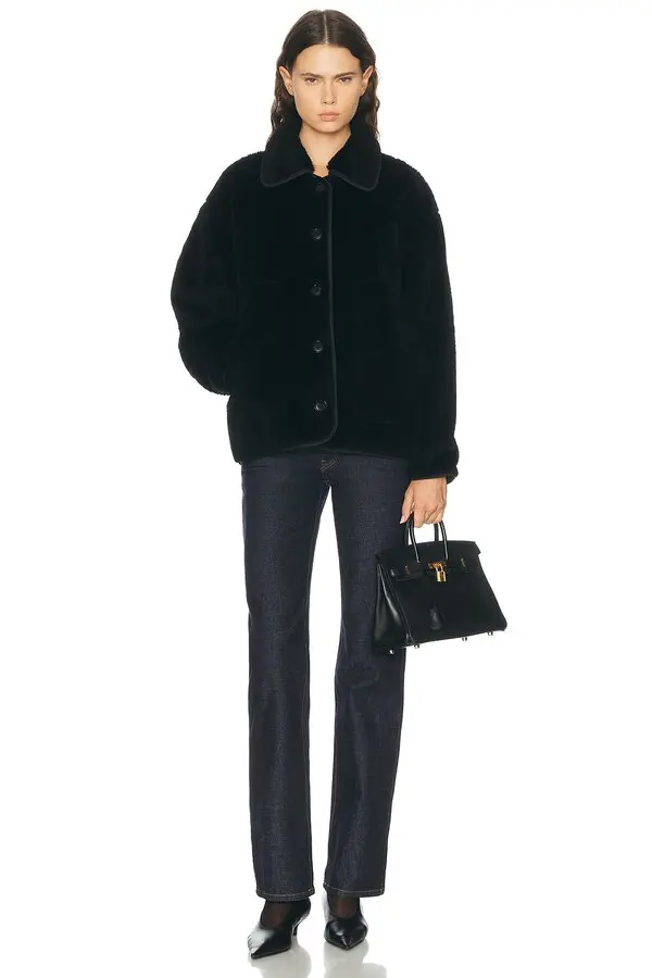 Citizens Of Humanity Astrid Sherpa Jacket - Black