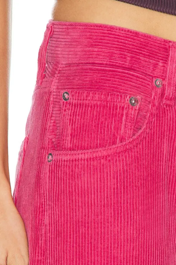 AGOLDE Low Curve Corduroy Jeans - Cerise