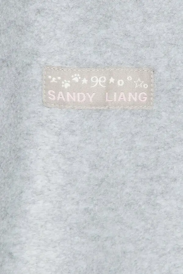 Sandy Liang Dawson Zip-up Fleece Jacket