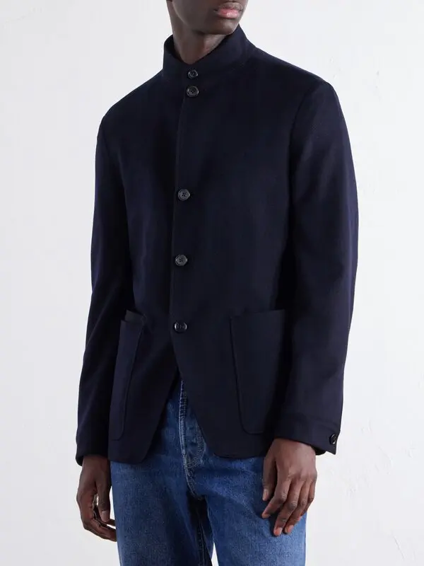 Zegna Il Conte Cashmere Brushed Coat