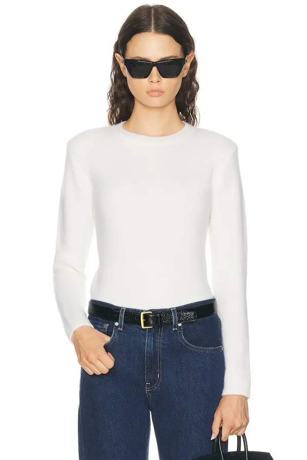 TOTEME Structured Crew Knit Sweater