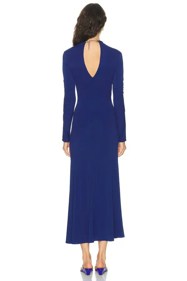 Silvia Tcherassi Mara Dress With Deep Leg Split
