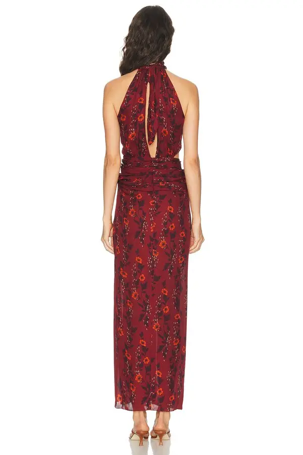 Johanna Ortiz Floral Silk Maxi Dress