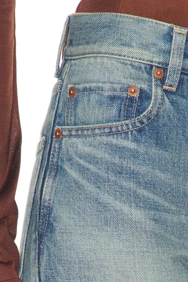 Saint Laurent Authentic Straight Leg - Authentic Medium Blue