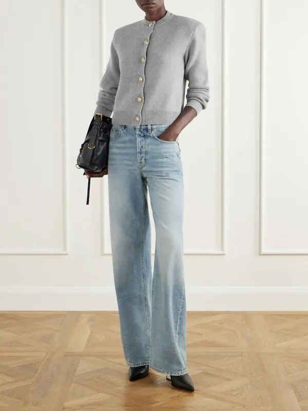Balmain Merino Wool And Cashmere-blend Cardigan