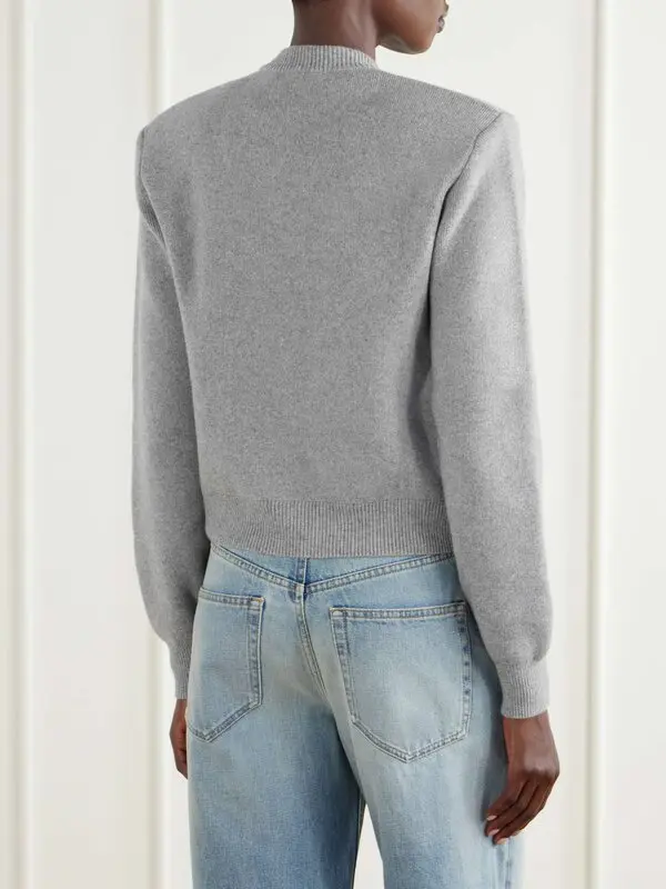 Balmain Merino Wool And Cashmere-blend Cardigan
