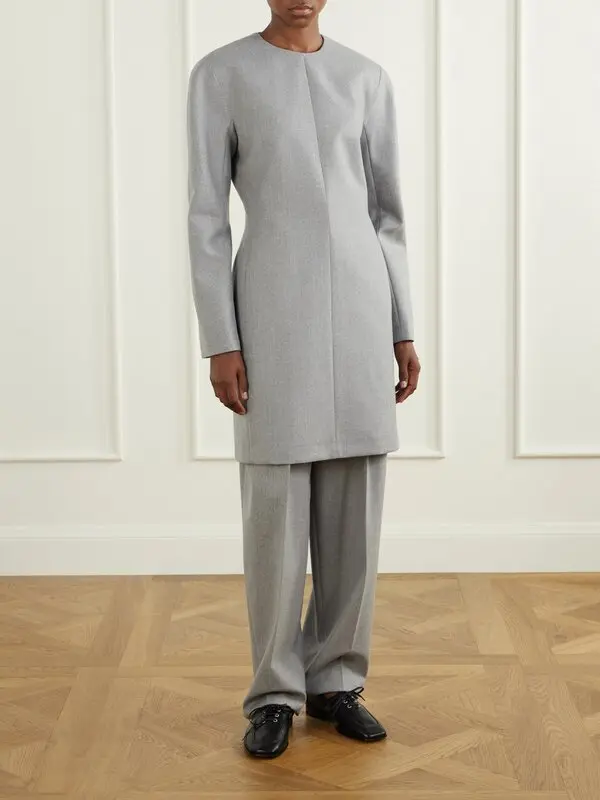Bottega Veneta Wool Knee-length Dress - Gray