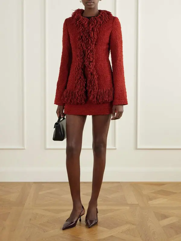 LIBEROWE Vera Wool-blend Tweed Mini Skirt