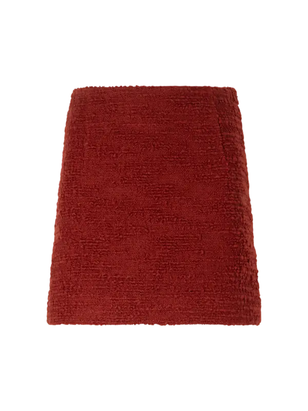 LIBEROWE Vera Tweed Mini Skirt - Red