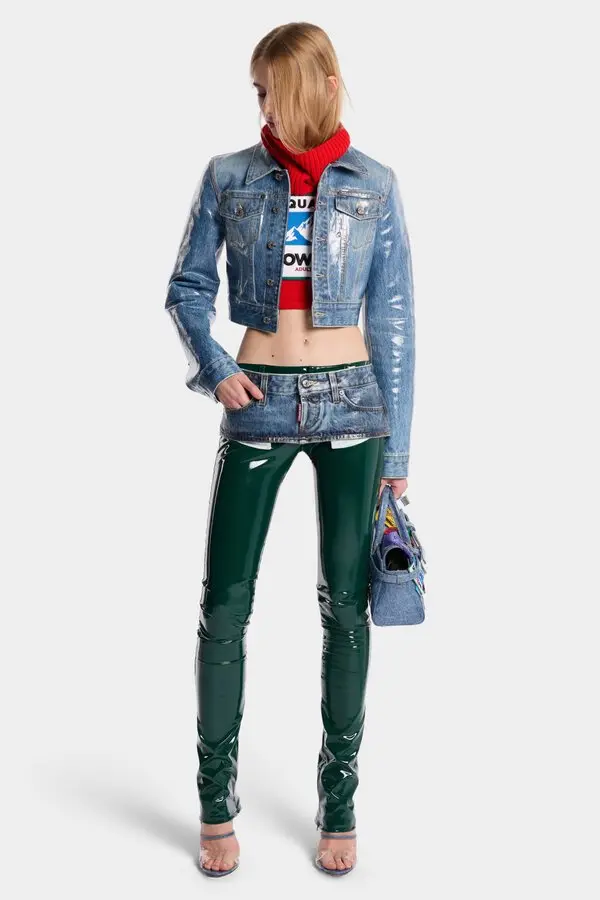 Dsquared2 Wet Tight Pant - Green