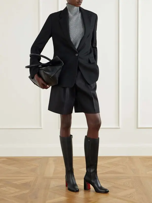 CHRISTIAN LOUBOUTIN Iranina 85 Leather Knee Boots