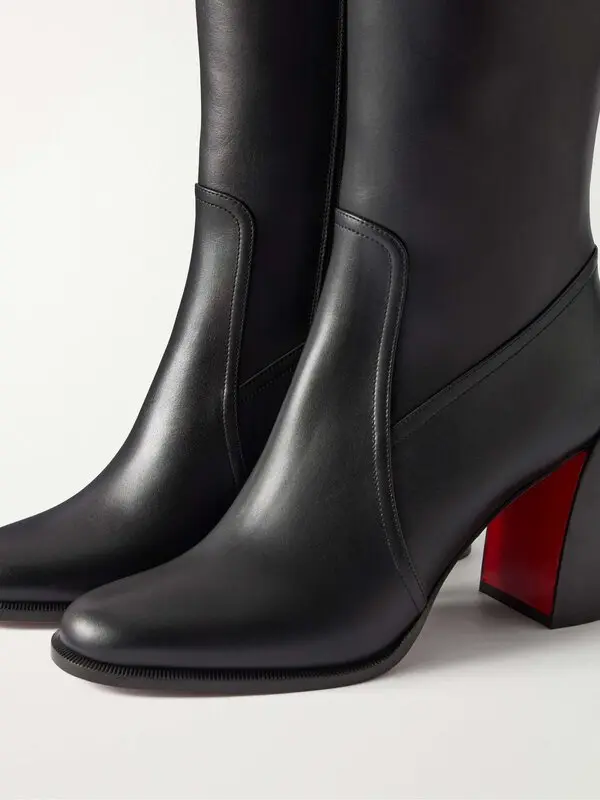 CHRISTIAN LOUBOUTIN Iranina 85 Leather Knee Boots