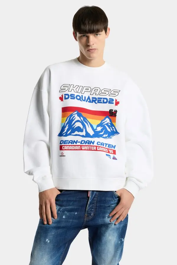 Dsquared2 Ski Pass Relax Fit Crewneck