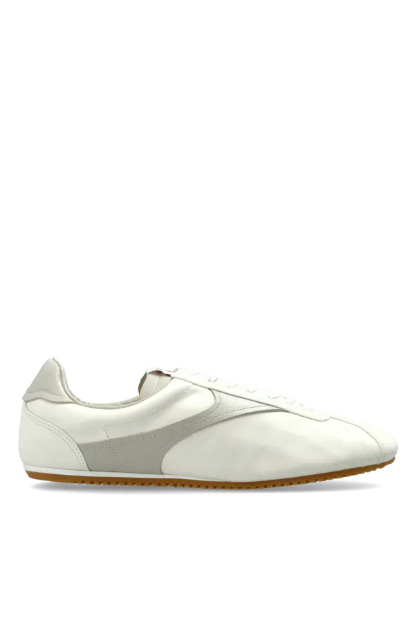 Bottega Veneta Leather Shoes With Logo - White