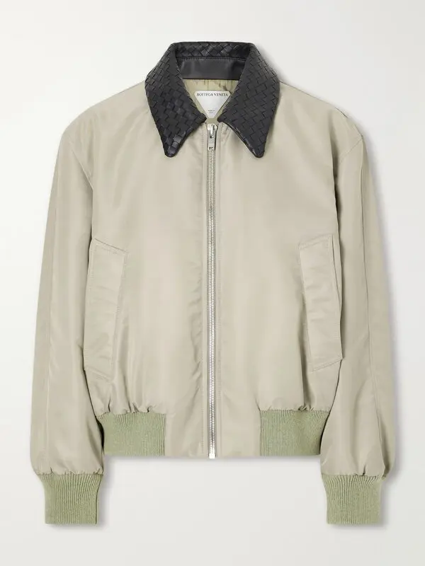 Bottega Veneta Bomber Jacket - Neutrals