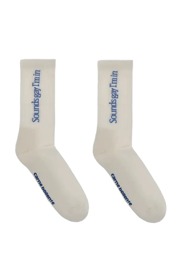 CARNE BOLLENTE Cotton Socks With Logo