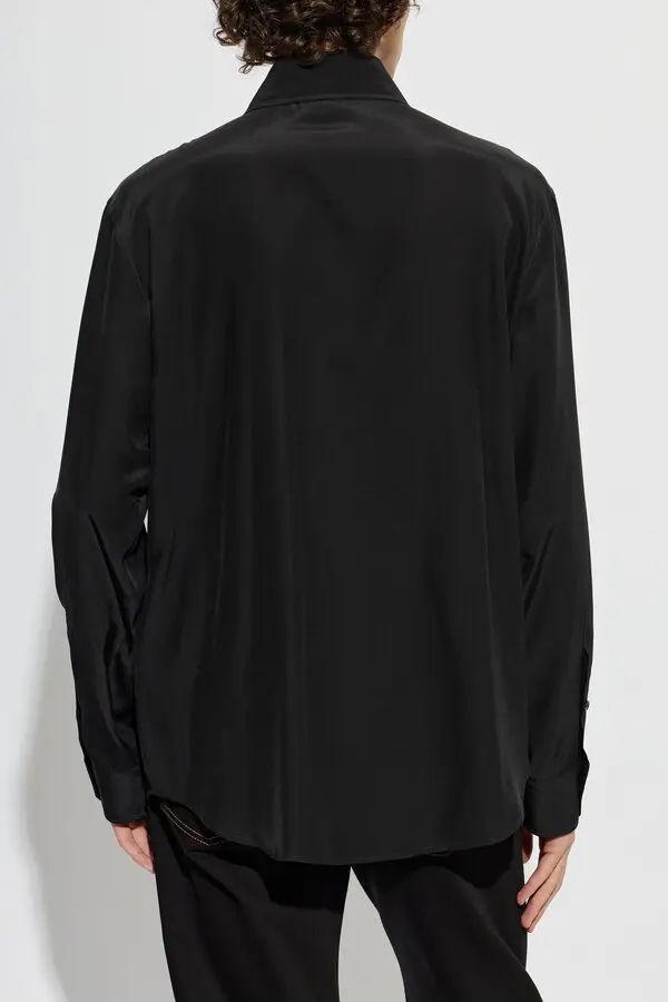Versace Silk Shirt With Appliqués