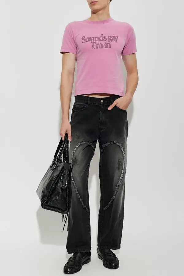 CARNE BOLLENTE T-shirt With Shimmering Sequins