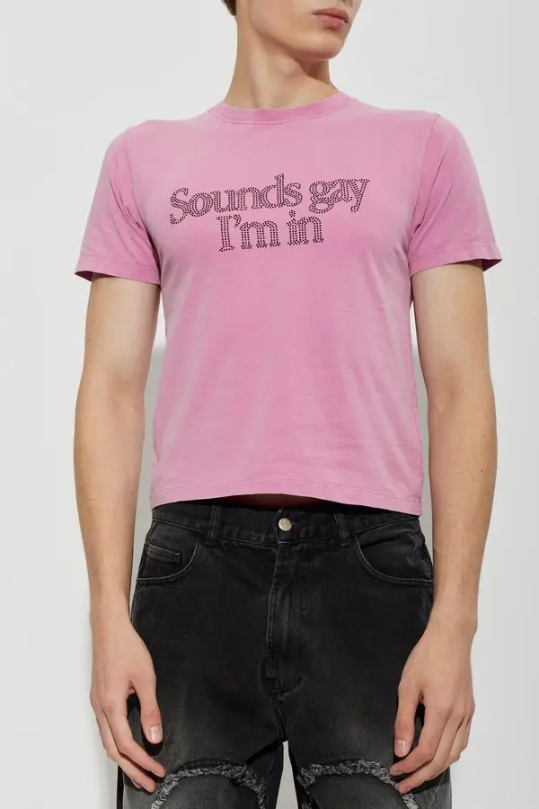 CARNE BOLLENTE T-shirt With Shimmering Sequins