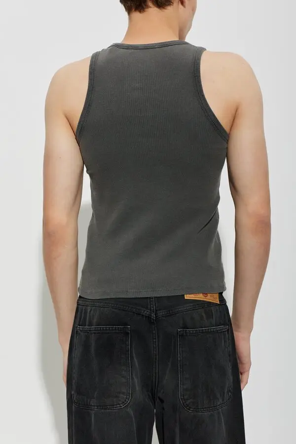 CARNE BOLLENTE Ribbed Top With Shimmering Sequins