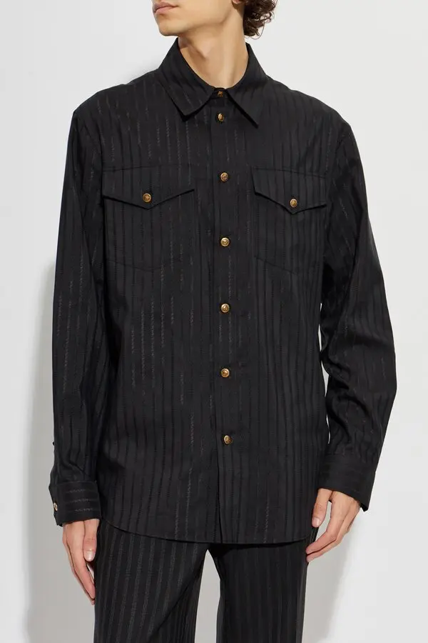 Versace Cotton Shirt With Pockets