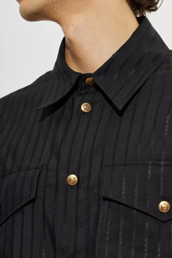 Versace Cotton Shirt With Pockets