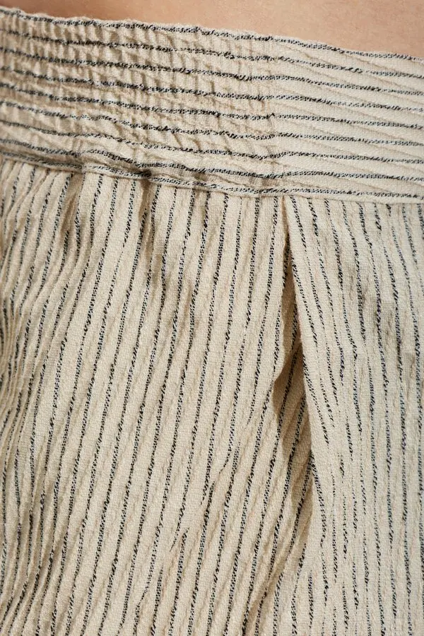 Jacquemus Striped Linen Blend Shorts