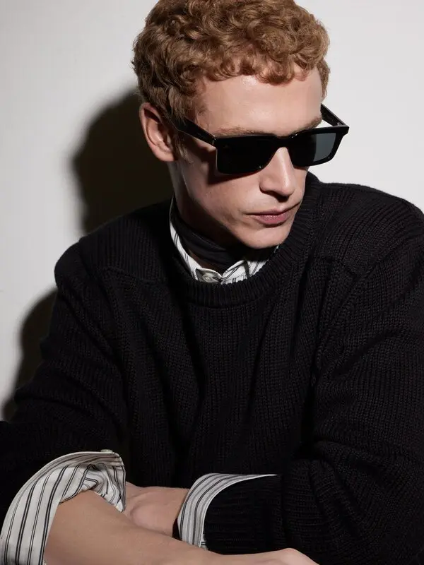 Saint Laurent D-frame Sunglasses - Black