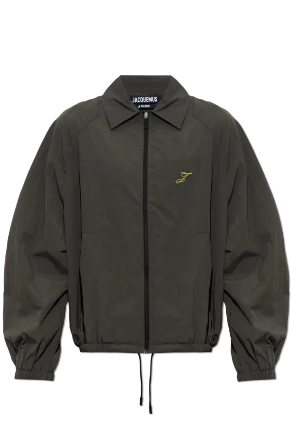 Jacquemus Light Jacket With Embroidered Logo - Grey