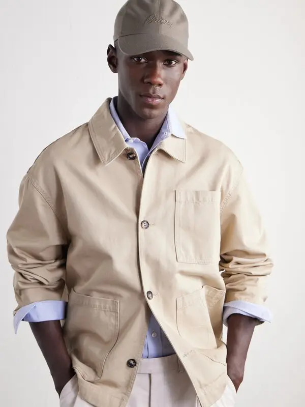 Brioni Logo-embroidered Baseball Cap - Neutrals