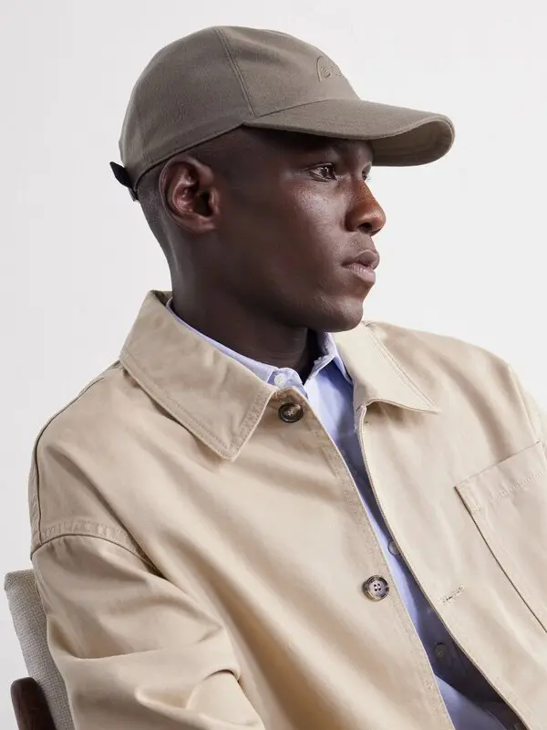 Brioni Logo-embroidered Baseball Cap - Neutrals