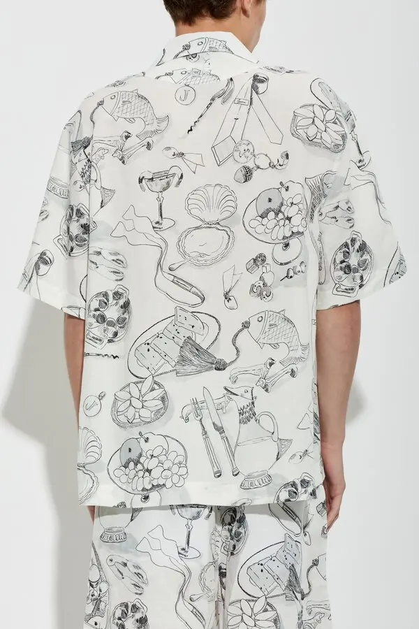 Jacquemus Patterned Short-sleeve Shirt - White