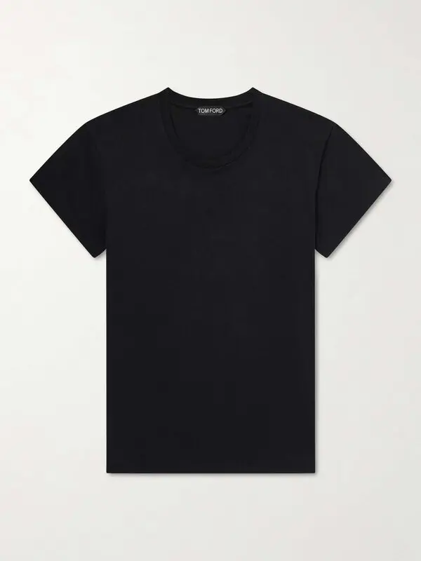 TOM FORD Cotton-jersey T-shirt - Black