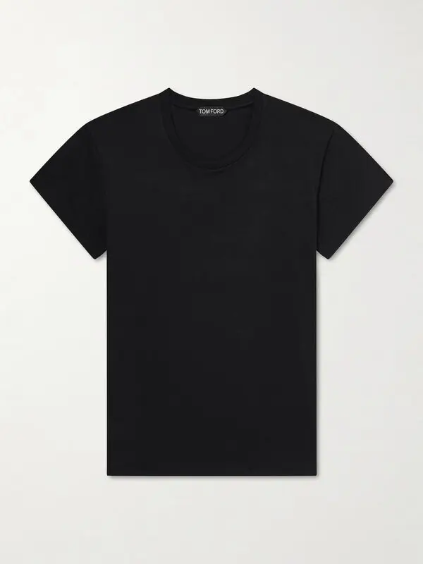 TOM FORD Cotton-jersey T-shirt - Black