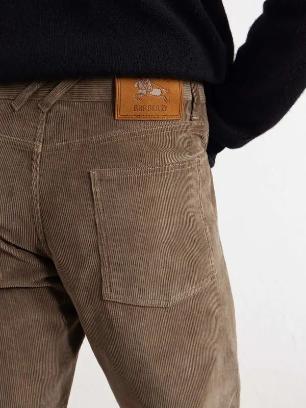 Burberry Danny Straight-leg Cotton-corduroy Trousers