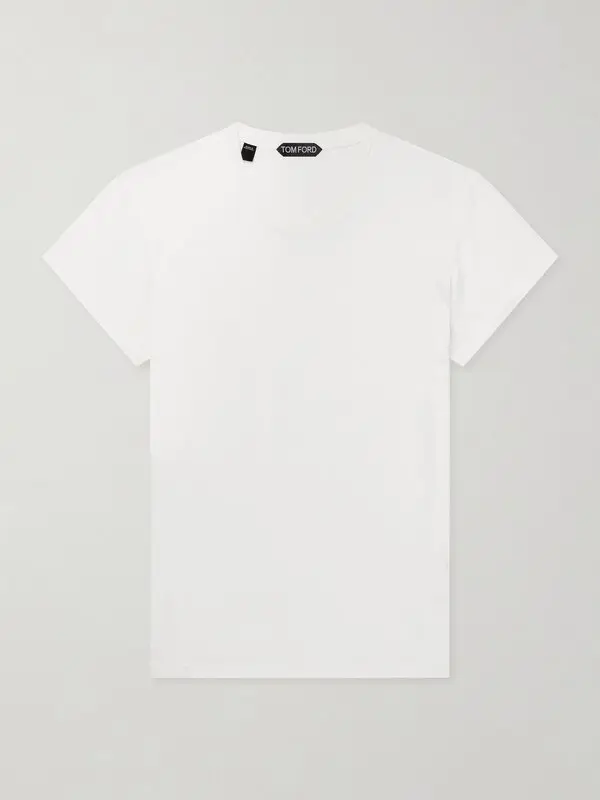 TOM FORD Cotton-jersey T-shirt - White