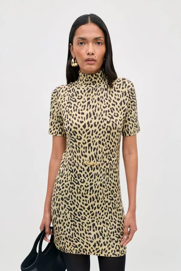 Rixo Kylie Miley Leopard Beige Regular