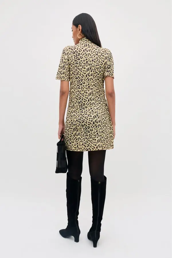 Rixo Kylie Miley Leopard Beige Regular