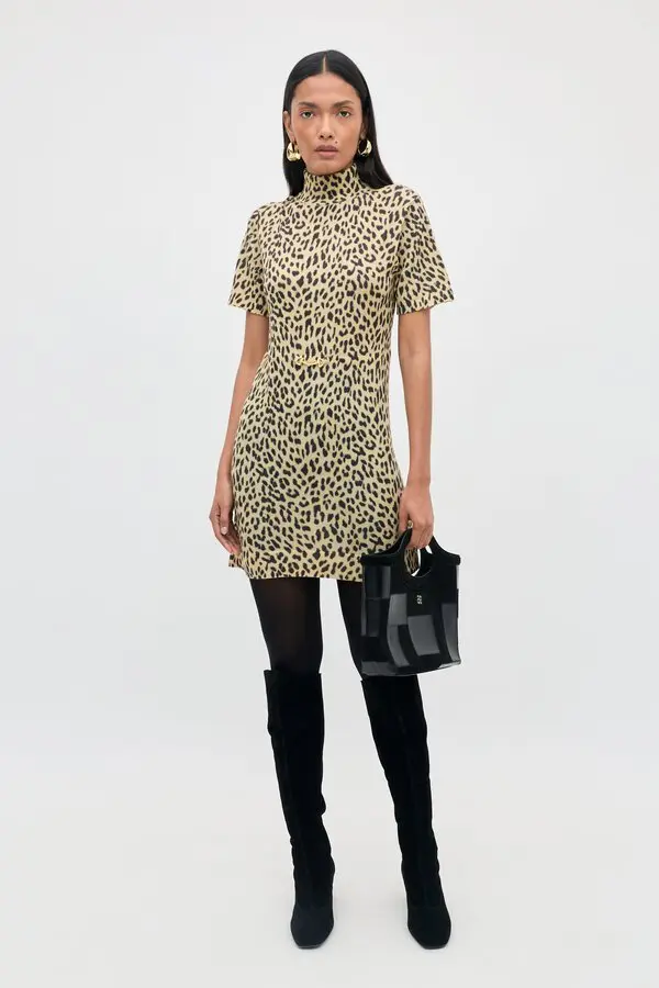 Rixo Kylie Miley Leopard Beige Regular