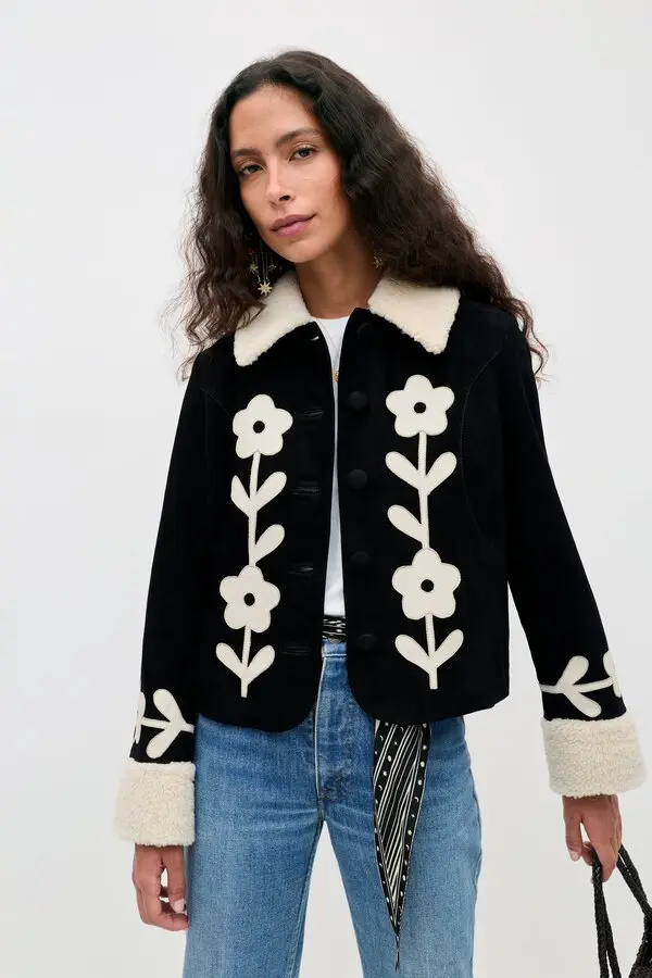 Rixo Brodie Retro Daisy Applique Embroidery Regular