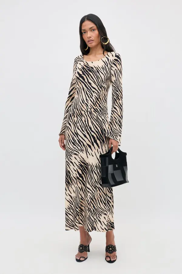 Rixo Amal Cooper Tiger Beige Regular