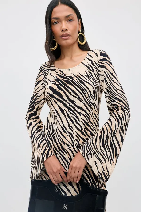 Rixo Amal Cooper Tiger Beige Regular